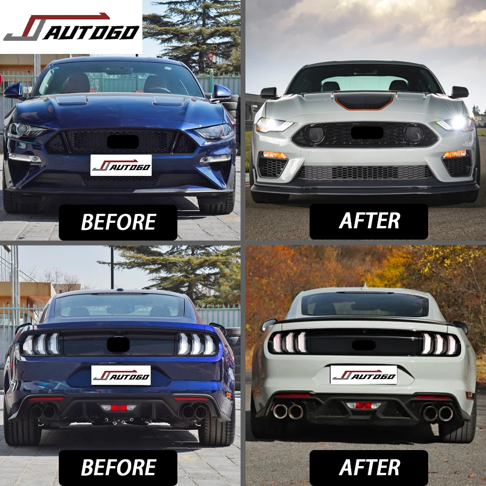 Auto Facelift Refit Body Kit For Ford Mustang 2018-2022 Update To Sport ...