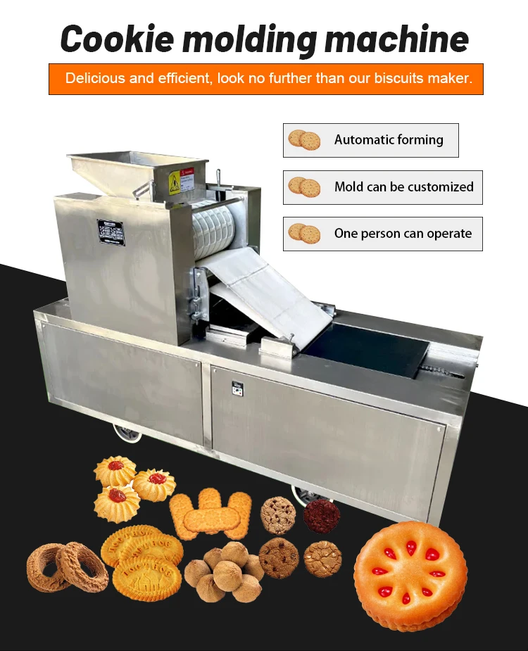 Rotary Roller Mould Biscuit Making Machine Small Biscuit Forming ...