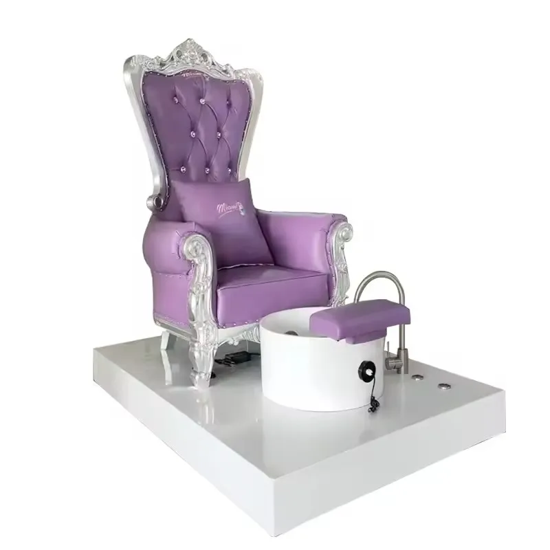 High Quality Luxury King Queen Throne Purple Royal Foot Spa Pedicure ...
