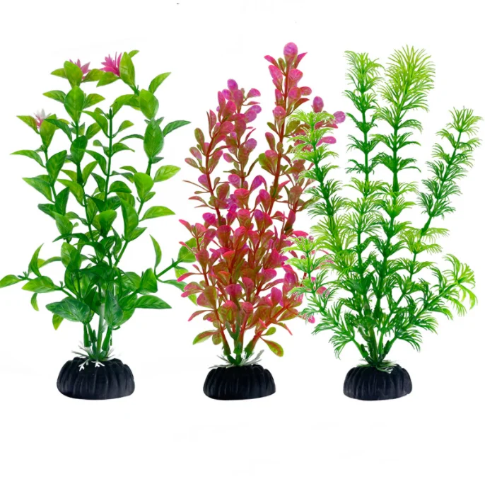 20cm Fish Tank Aquarium for Home Decoration Simulated Aquatic Plants ...