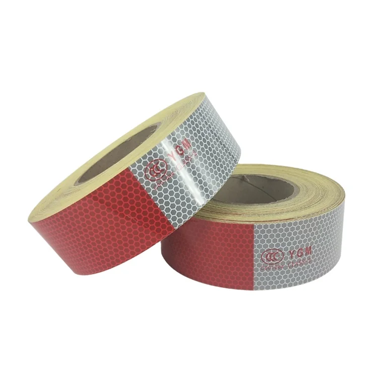 Free Sample Red White Truck Dot Reflective Sticker Adhesive Saferty ...