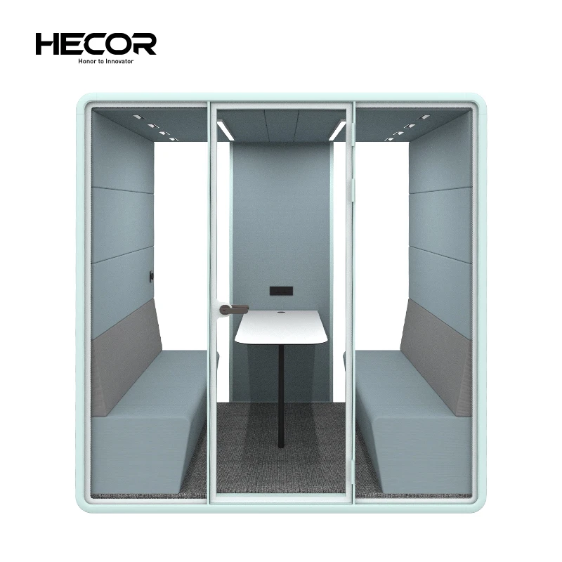 Removable Soundproof Office Acoustic Booth Silent Cabin Office Meeting ...