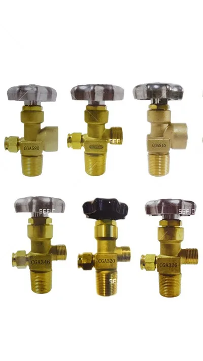 High Pressure Oxygen Cylinder Valve Cga540 Cga320 Cga580 Valve Argon Carbon Dioxide Cylinder ...