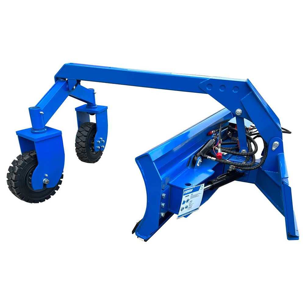 Hydraulic Grader Blade Articulated Wheel Loader With Skid Steer Loader ...