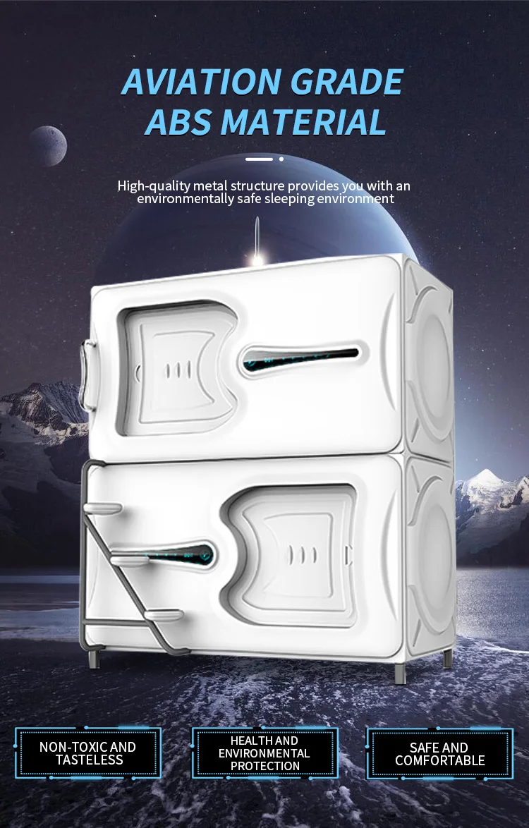 Modern Design Capsule Bunk Bed Hotel Sleeping Pod Capsule Bed Sleep Box ...