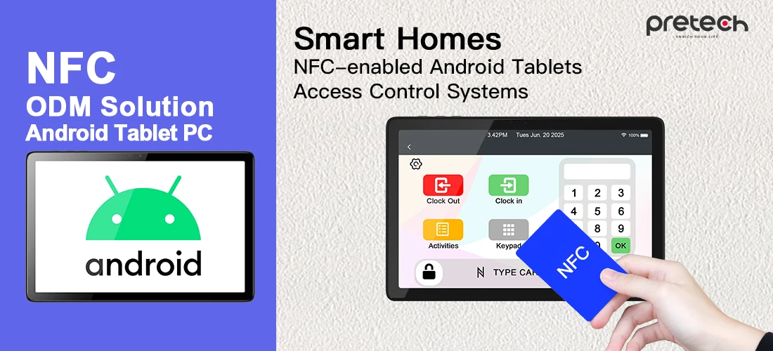 Home Automation Control Panel 10 Inch Android Tablet Front Nfc Card ...