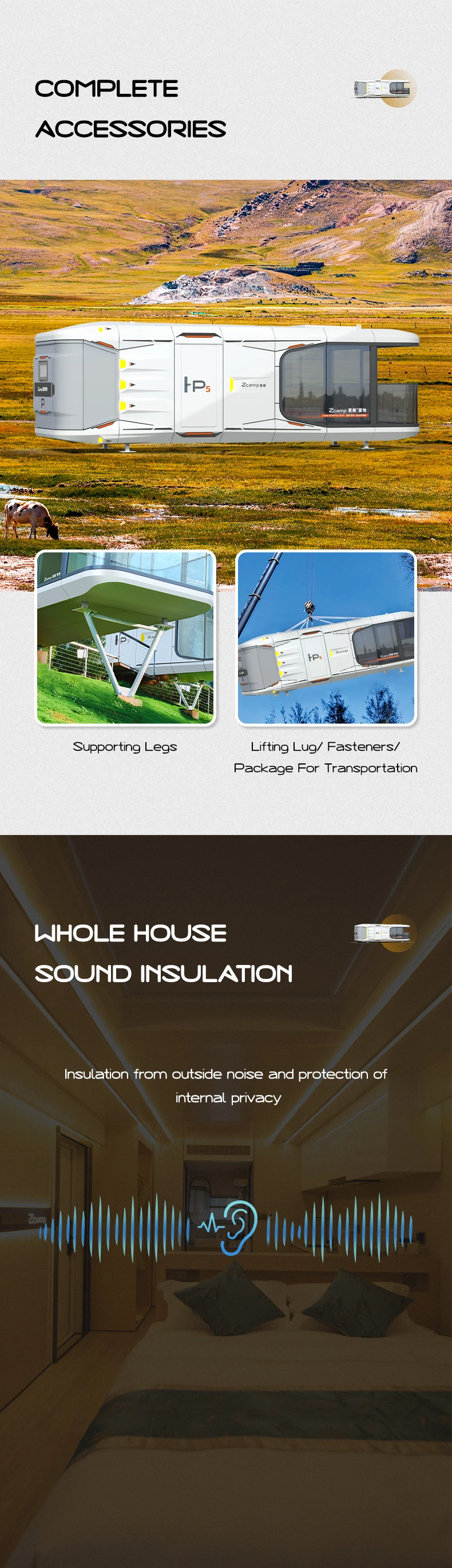 Zcamp P5 Luxury Prefab Tiny House - Modern & Efficient