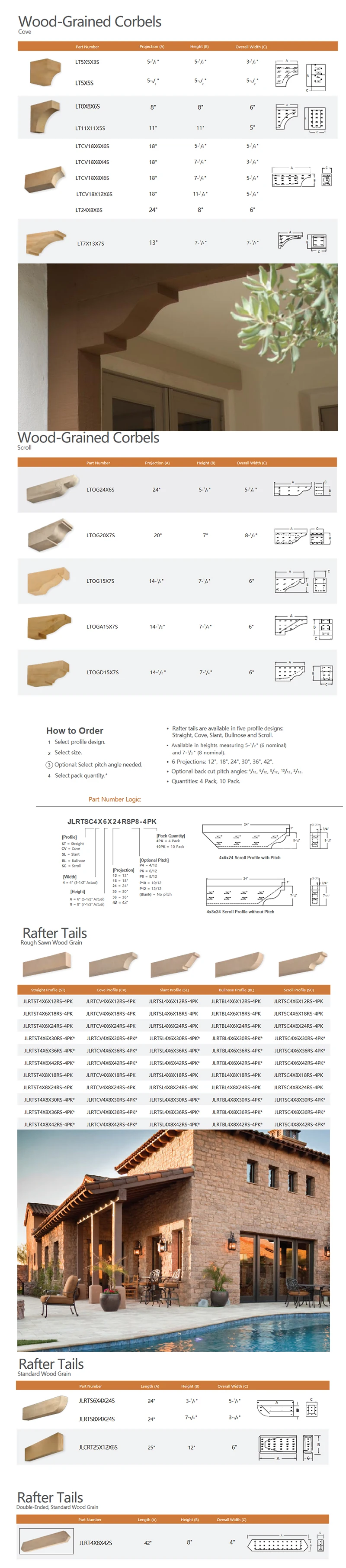 Outdoor Pu Bracket Ceiling Panel Louver And Corbels For House ...