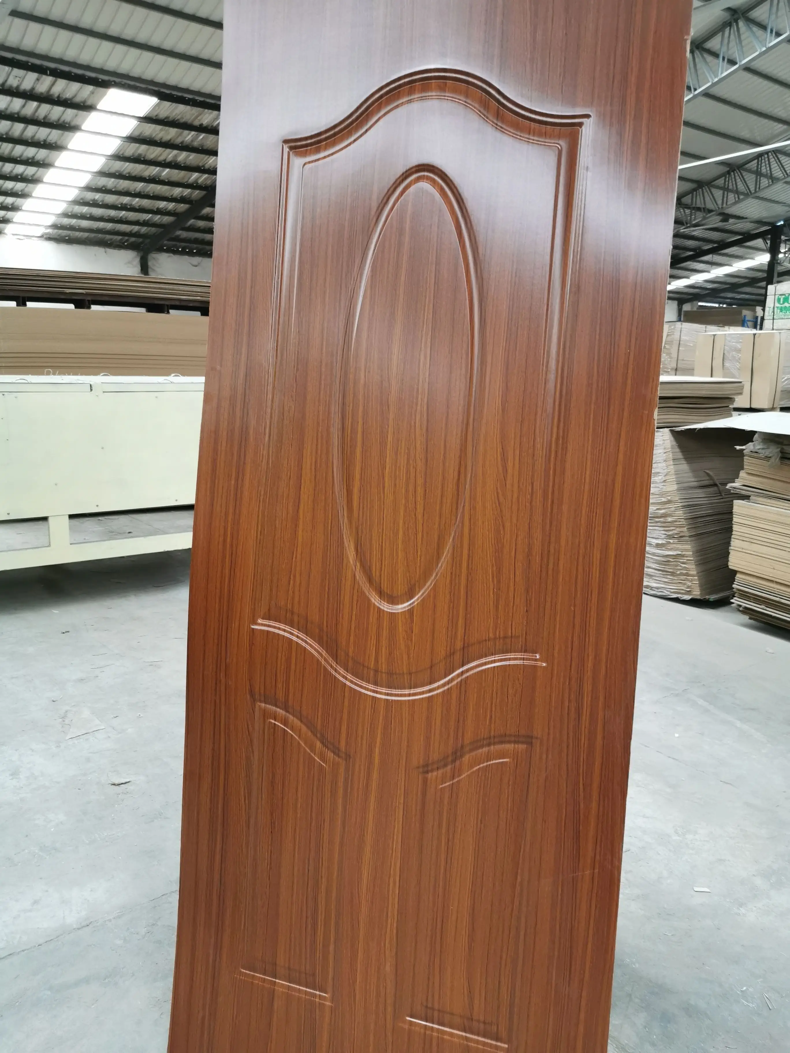 Moisture-proof Melamine Laminated HDF Door Skin for Interior
