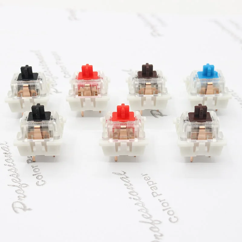 Gaote Mechanical Keycap Switches - Outemu MX Brown, Blue, Red, Black