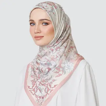 New Design Hijabs Exclusive Muslim Hijabs Scarf Printed Satin Bawal ...