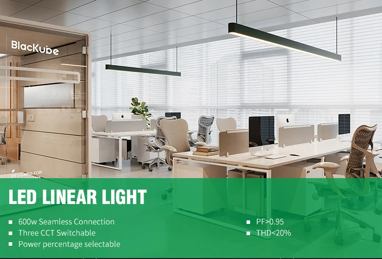 Suspended Led Linear Light Hot Sale 4ft 8ft Linkable Commercial Led ...