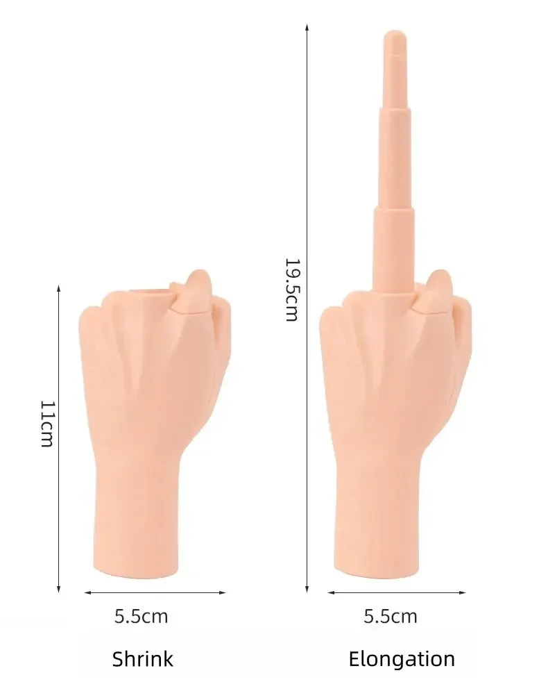 3D Middle Finger Retractable Sword Model Toys Creative Trick Toy ...