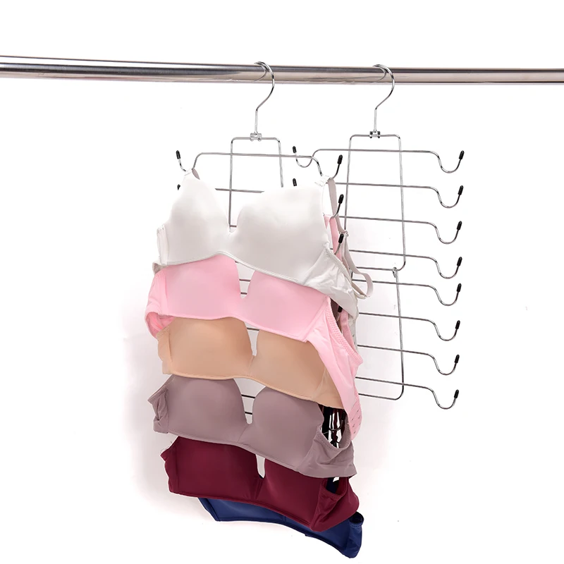 Multifunctional 8 Tiers Bra Hanger Tank Top Metal hanger metal clothes ...