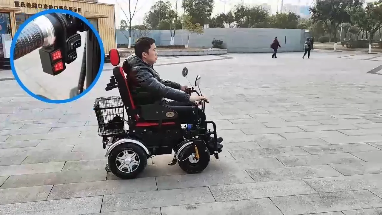 Electric High Speed Offroad All Terrain Wheel Chair Car Heavy Duty ...