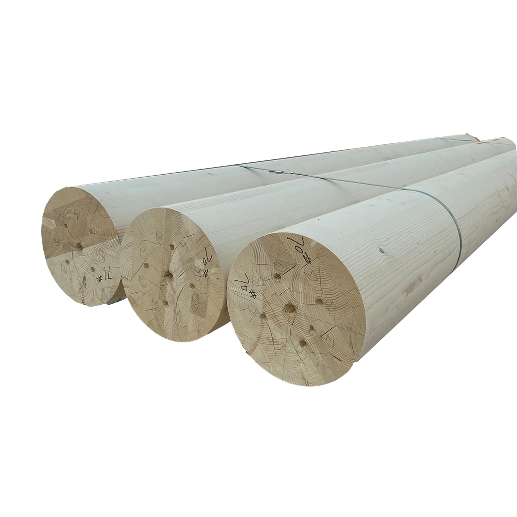 Wood Column Supplier Wooden Wooden Prefab Homes Log Glulam Post - Buy ...