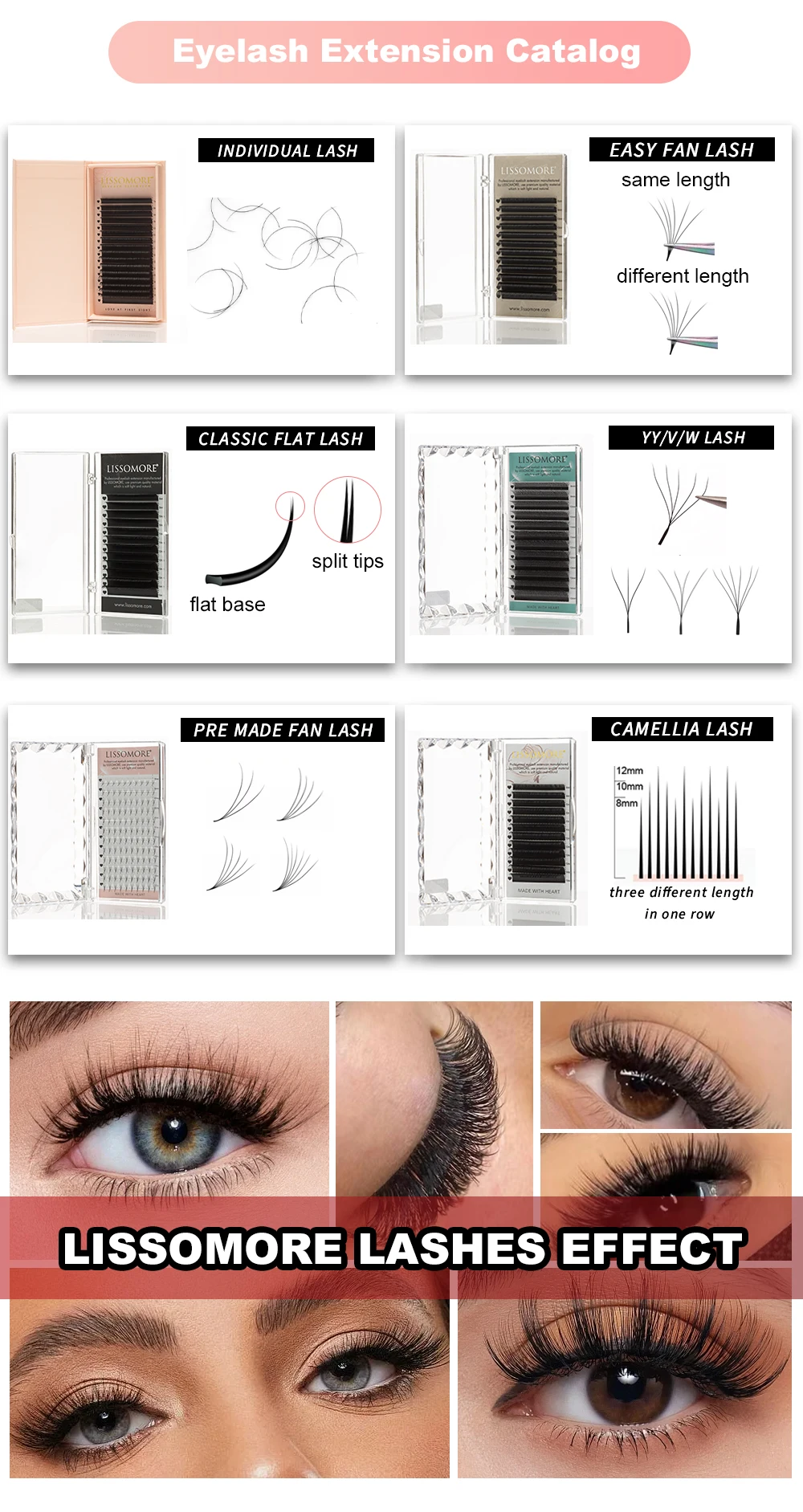 Recyclable Package Lash Tray - Soft 3D Mega Volume Eyelash Extensions