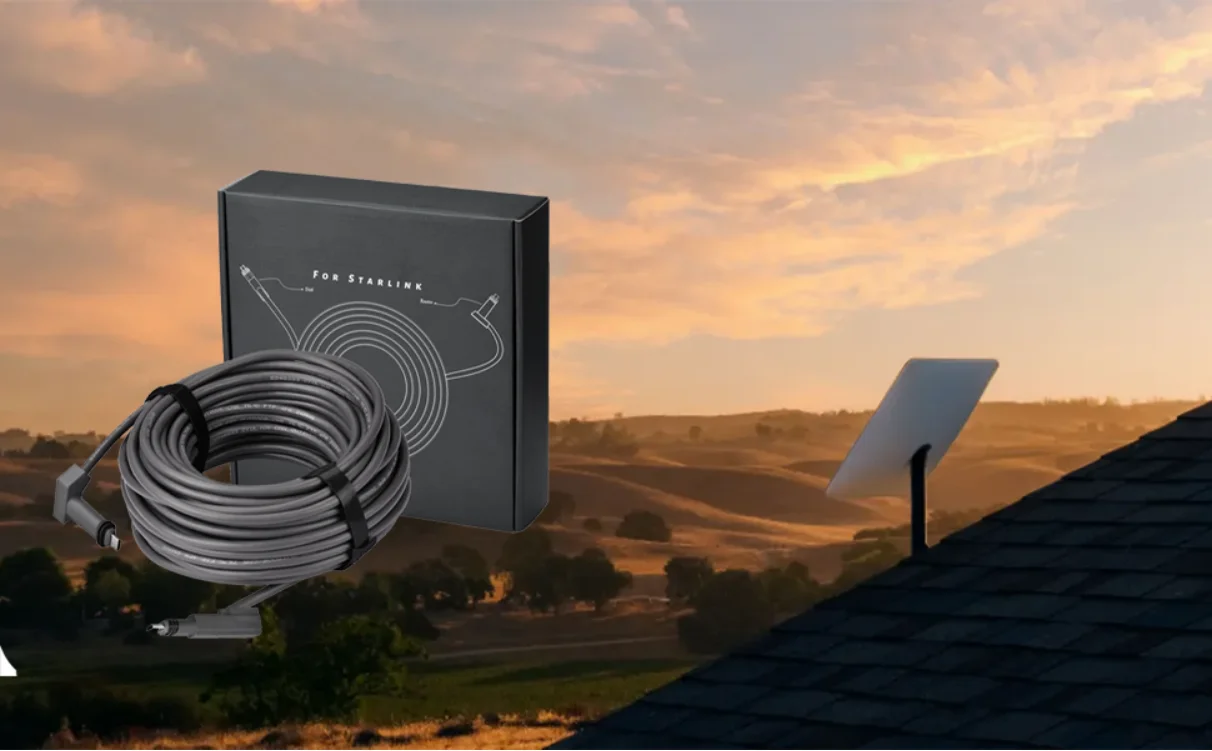 Starlink Cable Cord 75ft Starlink Satellite Internet Cable V2 Rectangle ...