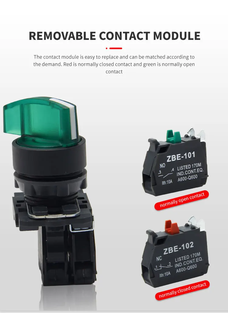 GABLI Push Button Switch - Momentary Illuminated Control