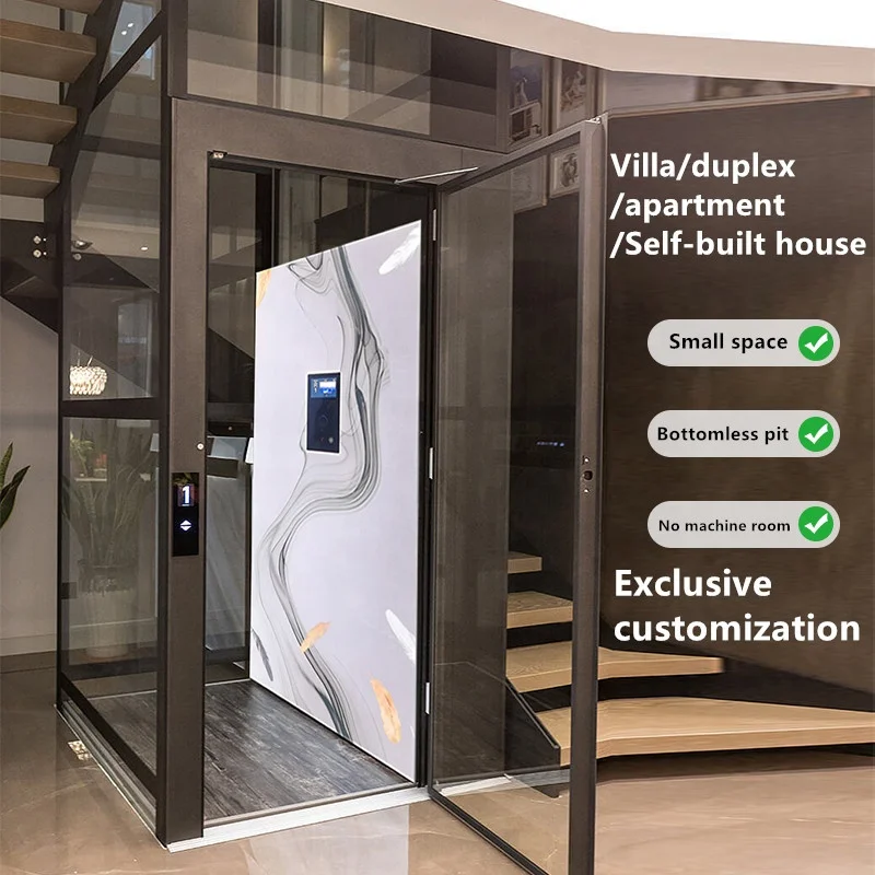 1*traction Elevator House Hold Lift Mini Villa Outside Elevator With ...