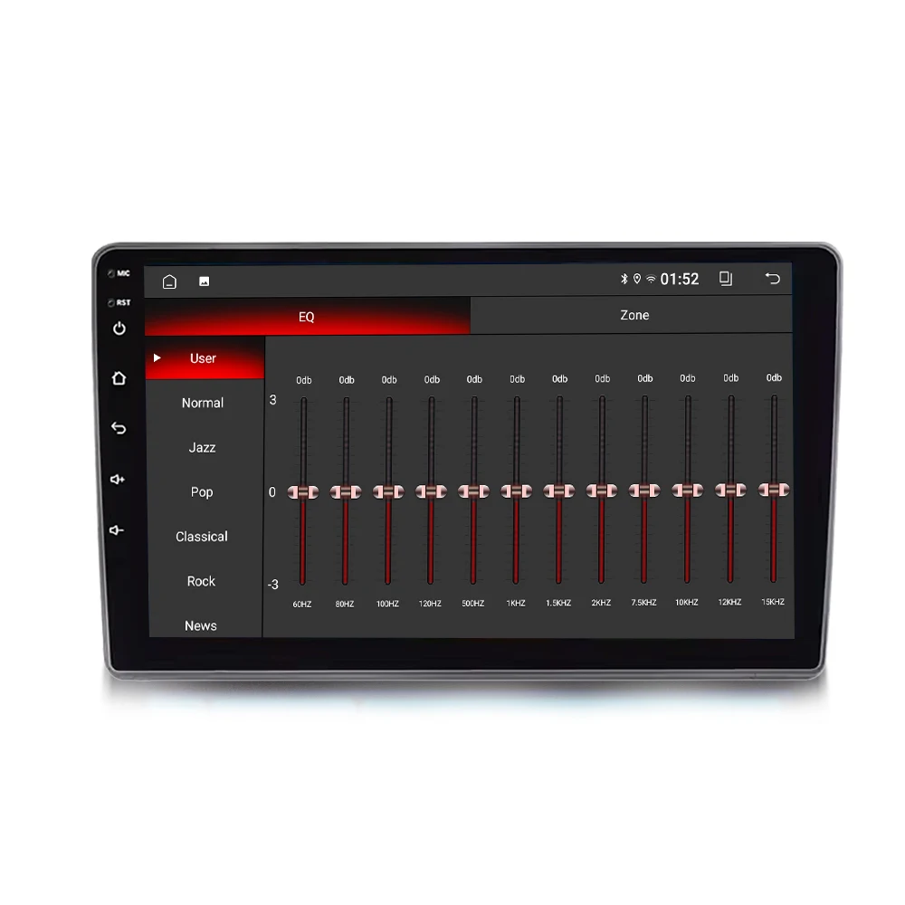 T100 Universal Android Car Radio Qled Display Screen Carplay Gps ...