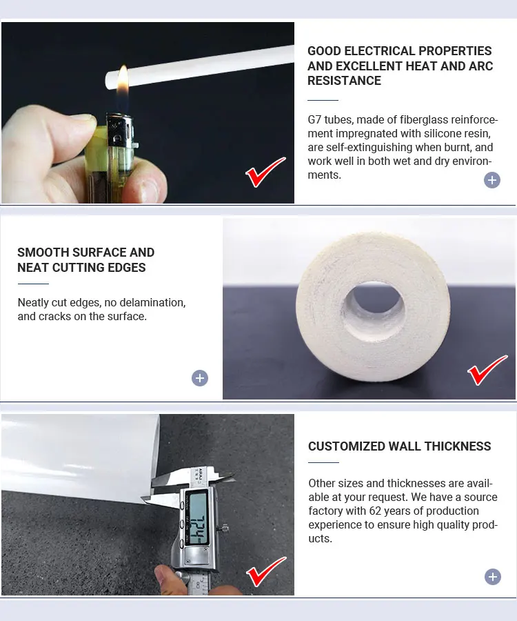 Iec Sigc/nema G7 Silicone Glass Fiber Cloth Laminated Tube Heat ...