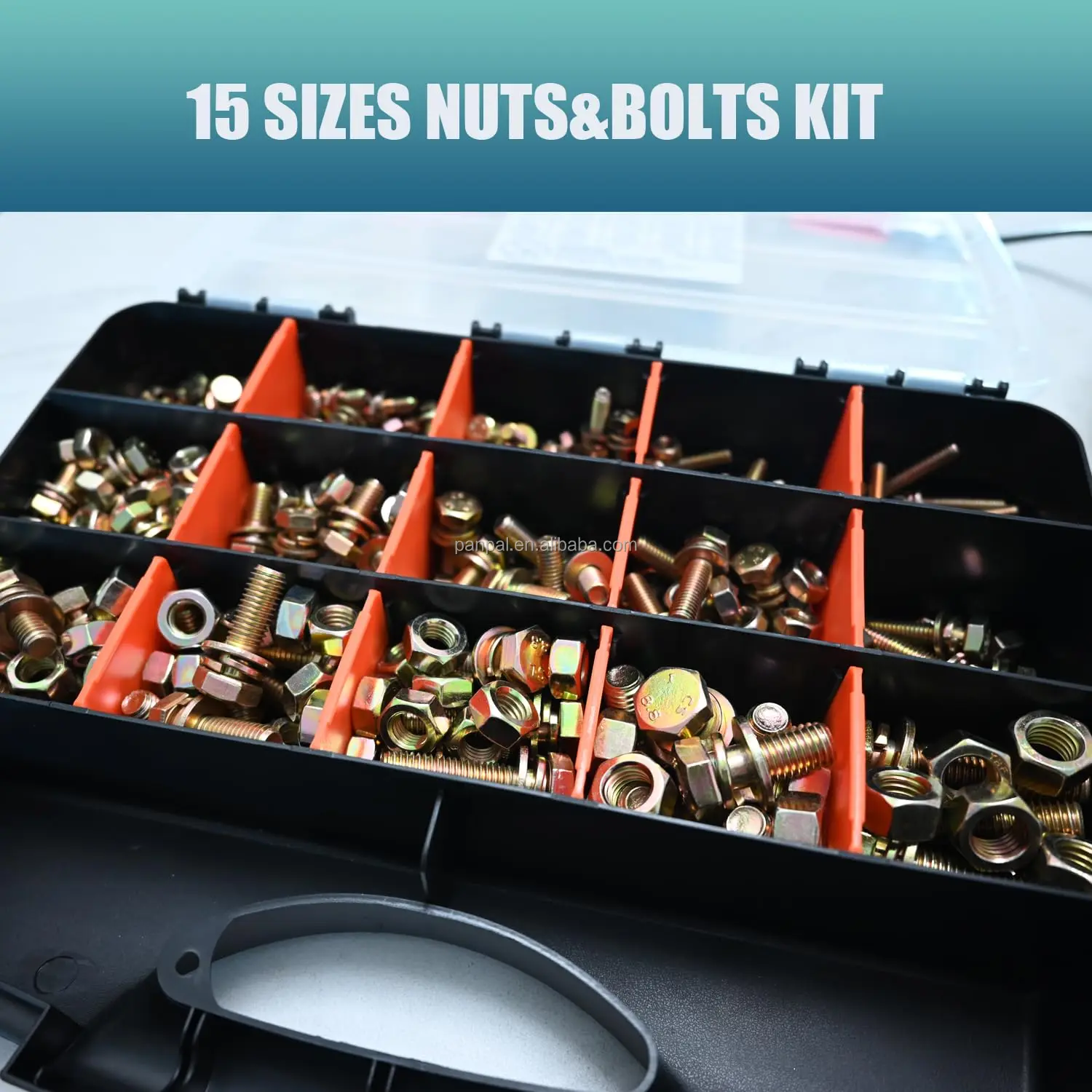 705 Pcs Metric Bolt and Nut Set - M6 M8 M10 M12 Heavy Duty Hexagon ...