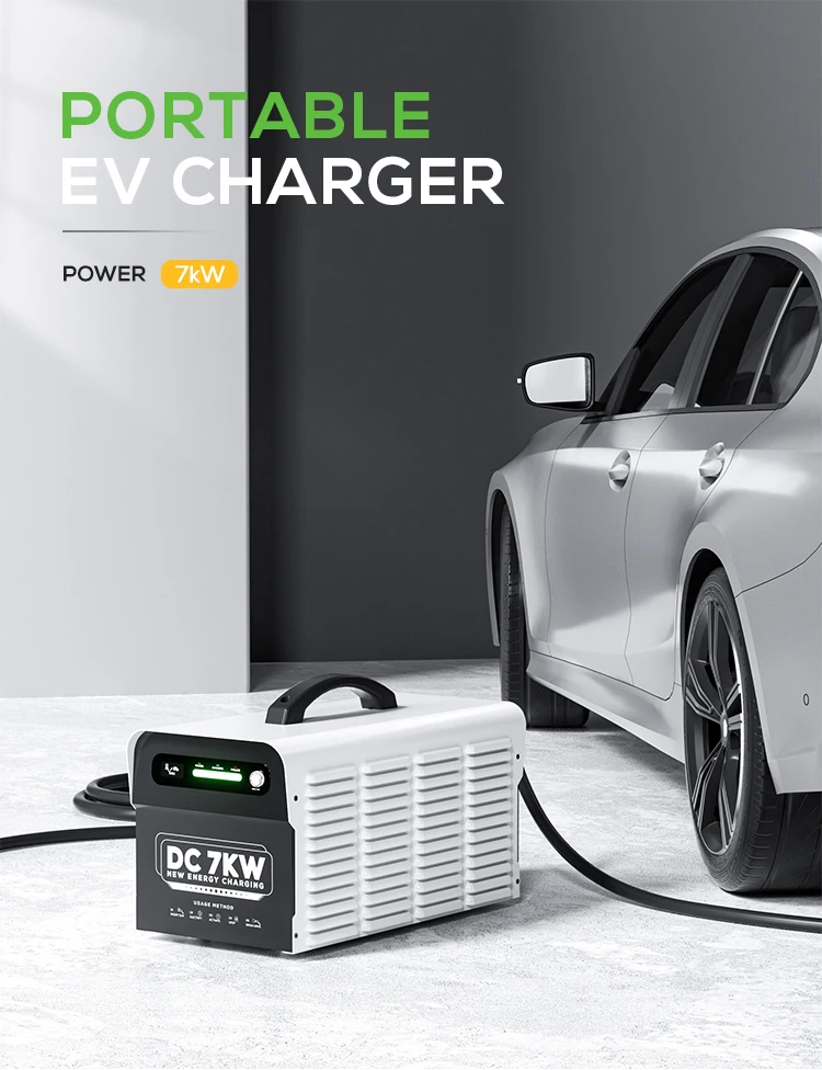 Fast Electric Car Ev Charger Charging Station 7kw Portable Dc Charger ...