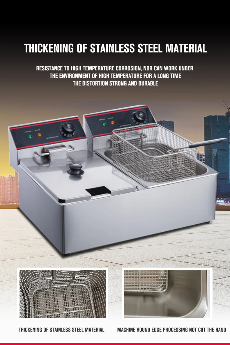 6 L Double Fried Commercial Electric Furnace Blast Furnace Automatic ...