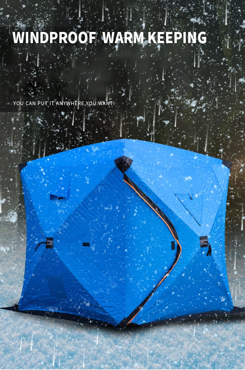 2025 Outdoor Extra Large Insulated Winter Carp Ice Fishing Sauna Tent