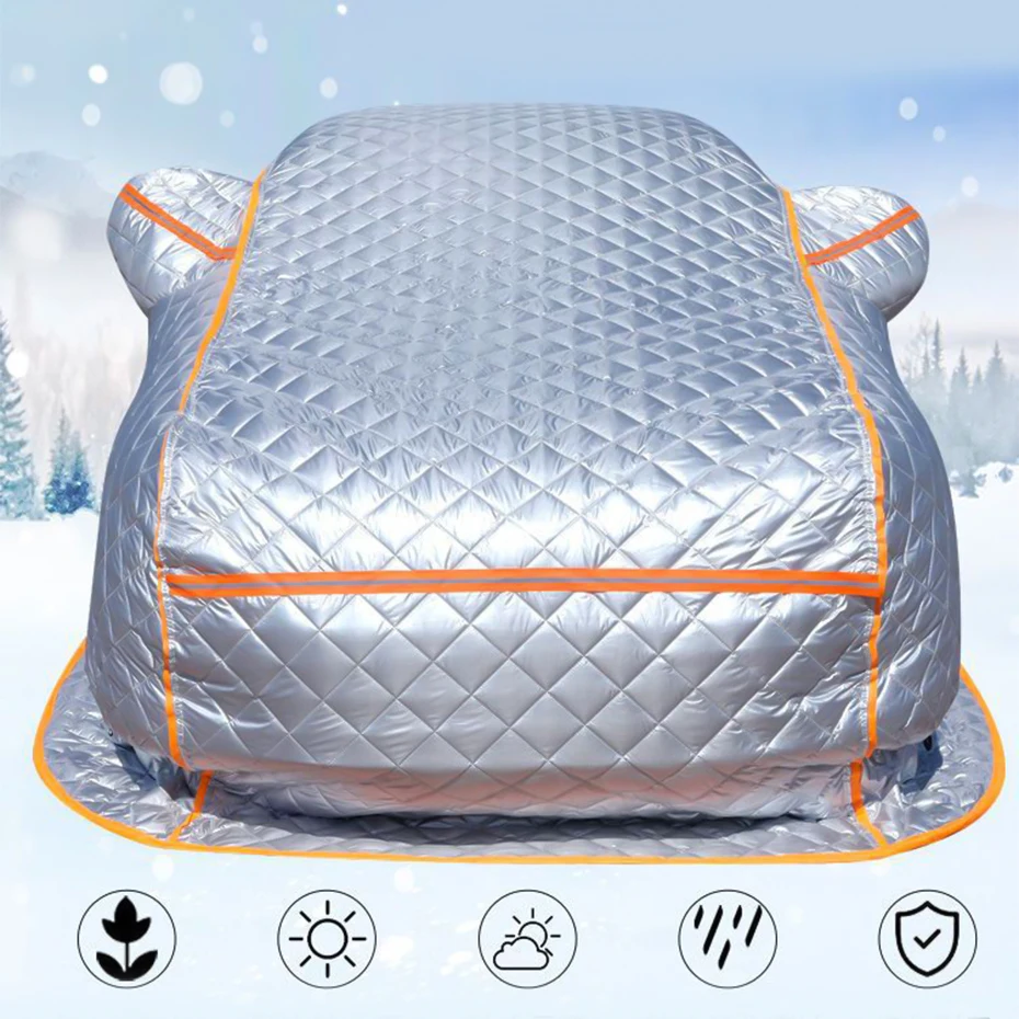 Winter Car Covers Waterproof Dustproof Car Cover Outdoor Cotton ...