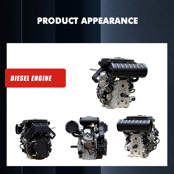 Hi Earns 22KW Air Cooled 2 Cylinder Diesel Engine - 30HP