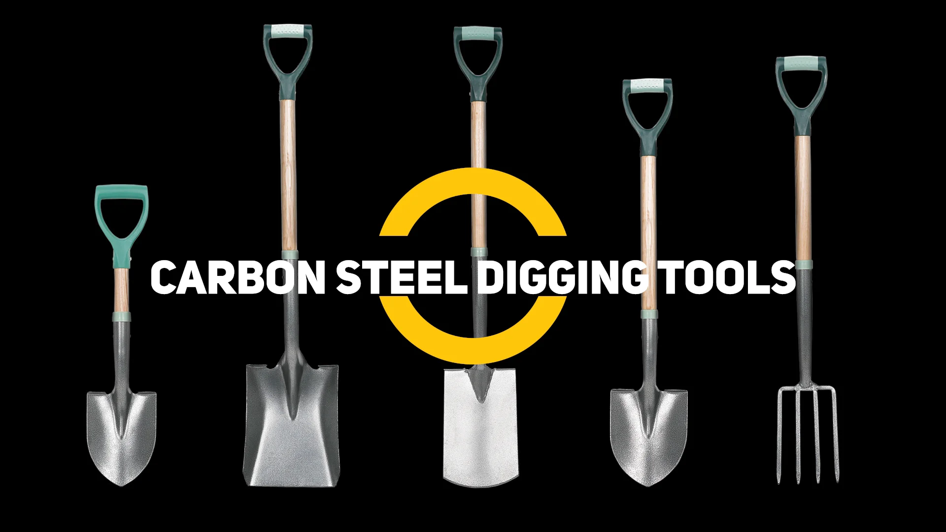 Heavy Duty Metal Iron Square Spade Shovel With Wooden Handle Garden ...