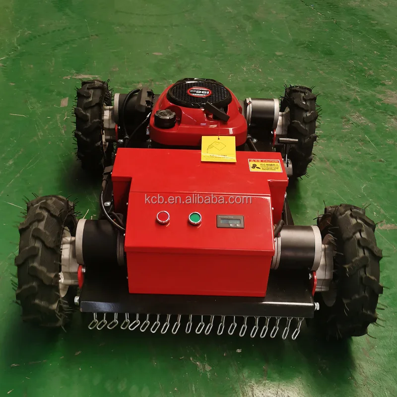 Remote Control Gasoline Engine Mower Multi-function Lawn Mower Tire ...