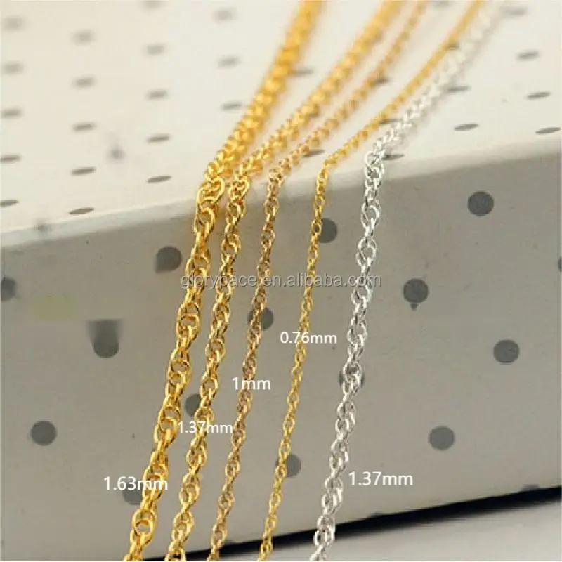Glory Pace Rope Chain Rolls 14k Gold Filled Bulk Permanent Jewelry Chains Findings Diy 14k Gold ...