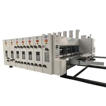 2 Color Cardboard Printing Machine With Slotting Rotary Die Cutting ...