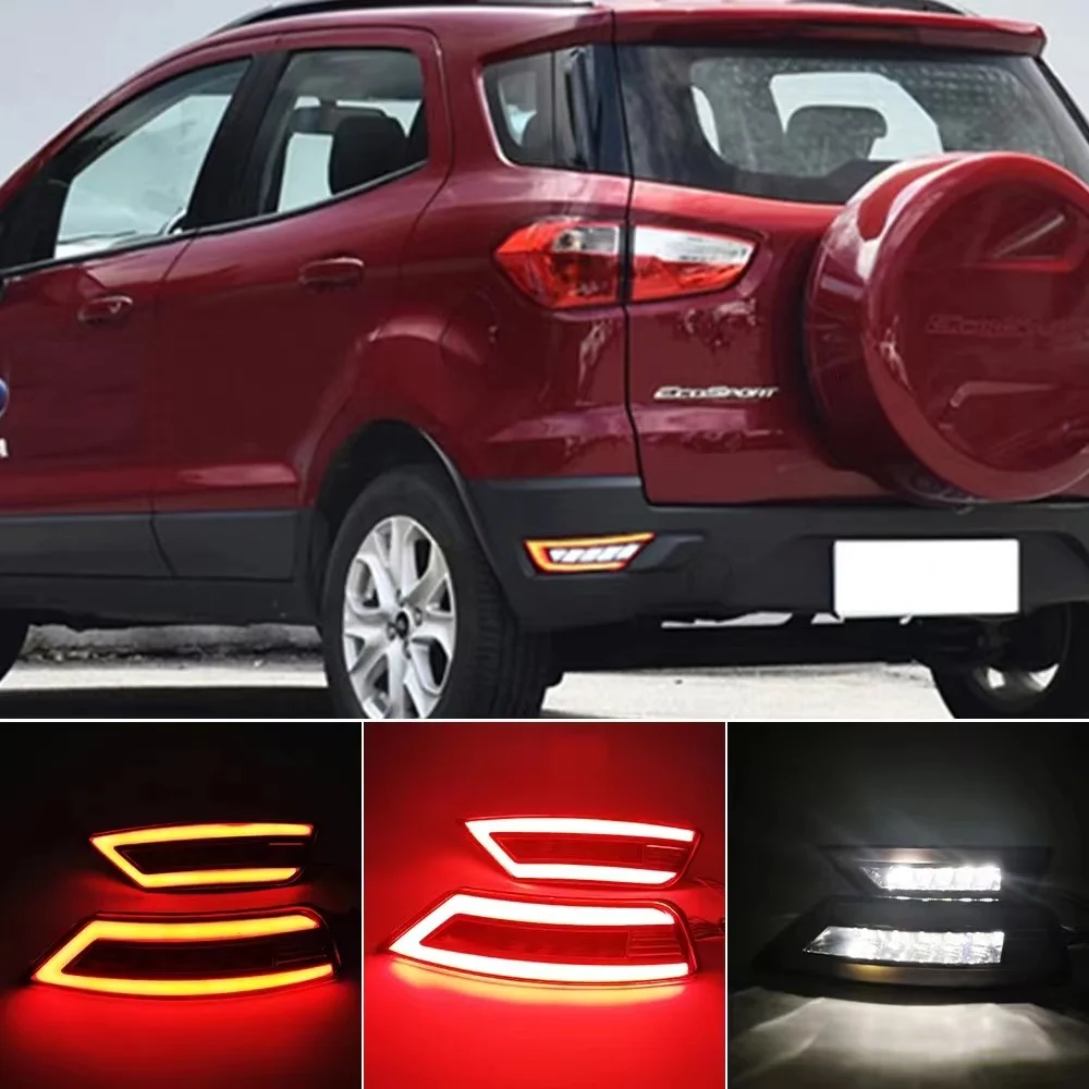 Car Led Reflector Rear Bumper Light For Ford Ecosport 2014-2019 Focus ...