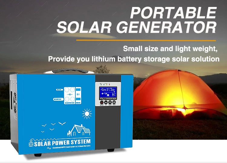 Portable Solar Power Generator System 1kw 3kw Solar Generator - Buy ...