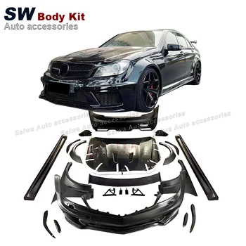 Fiberglass Wide Body Kit For Mercedes Benz C-class W204 C63 C200 C300 ...