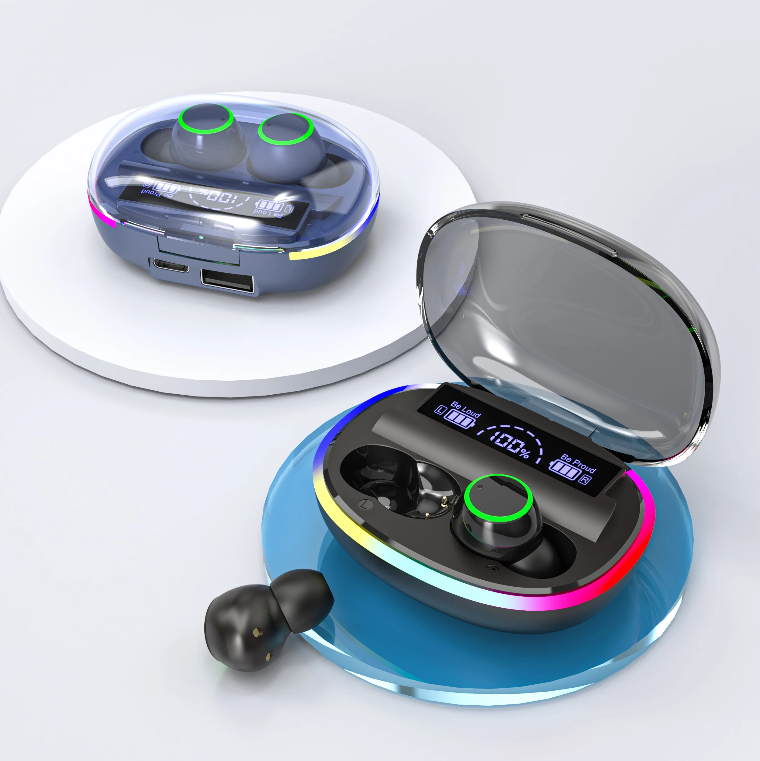 Touch Control Powerbank LED Display Power Bank Earbuds Wireless Tws ...