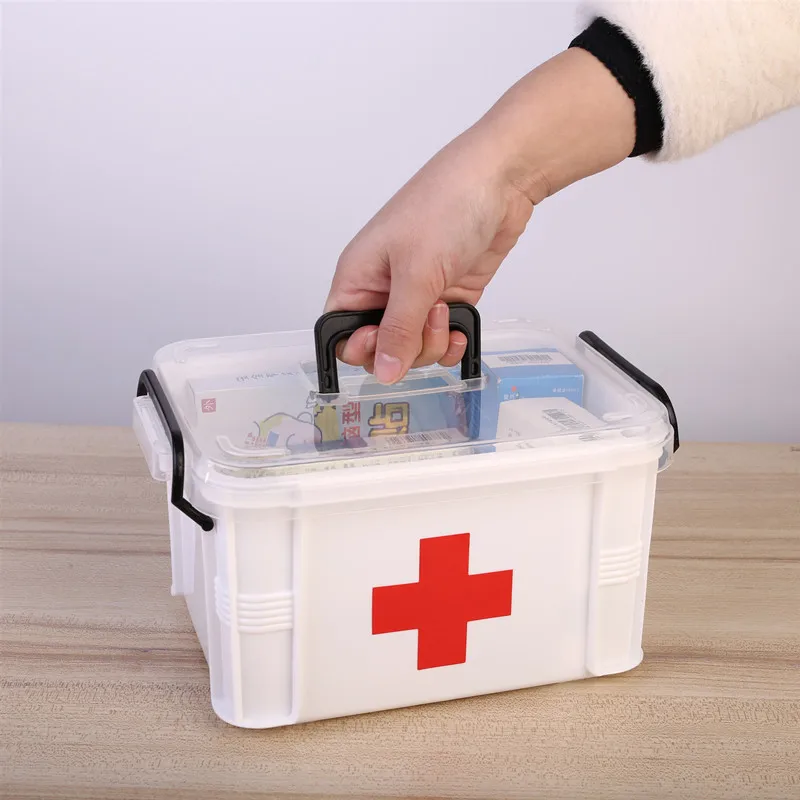 Home Office Medical Factory First Aid Kit Family Wall Mounted First Aid ...