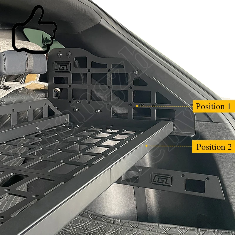 Rear Boot Trunk Window Luggage Storage Boxes Organizer Molle Panel Kit ...