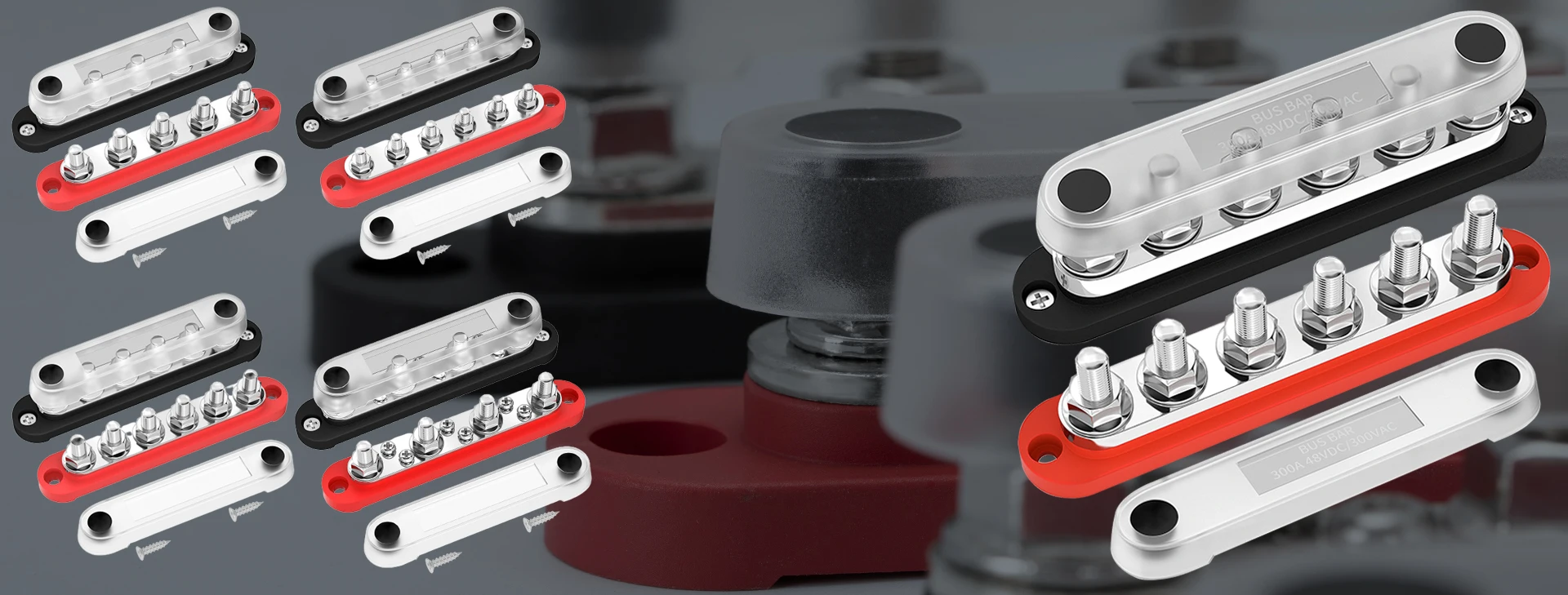 500A Pure Copper Busbar Terminal Block for Power Distribution