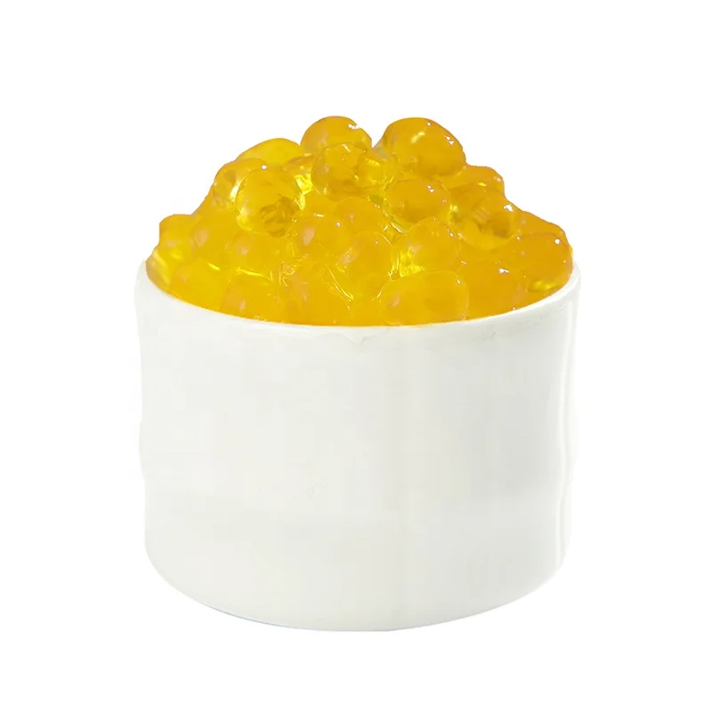 1kg Mango Taste Agar Konjac Jelly Pearls Crystal Boba - Buy Ready To ...