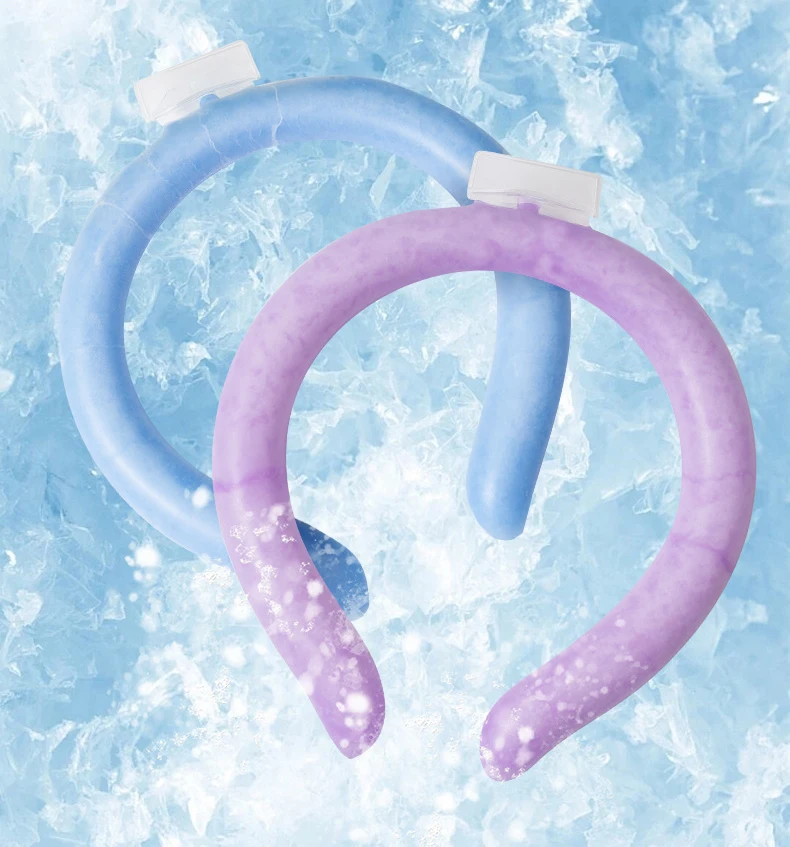 Custom Cheap Outdoor Sports PCM Automatic Cooler Gel Ice Pack Neck Tube ...