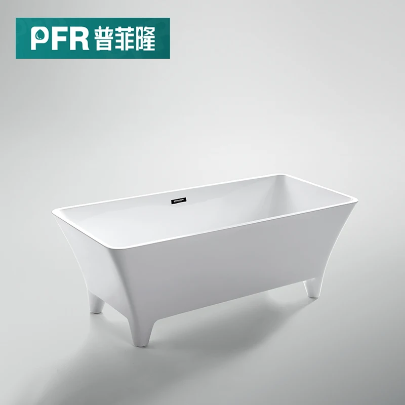 6ft Freestanding Tub Square Free Standing Bath J Shaped Freestanding ...