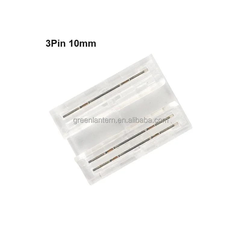 3pin Cob Led Strip Connector Transparent Quick Clear Connector For 10mm ...