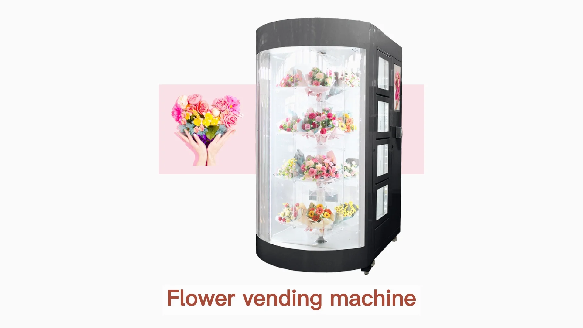 Smart Vending Locker Flower Vending Machine Automatic With Refrigerator ...
