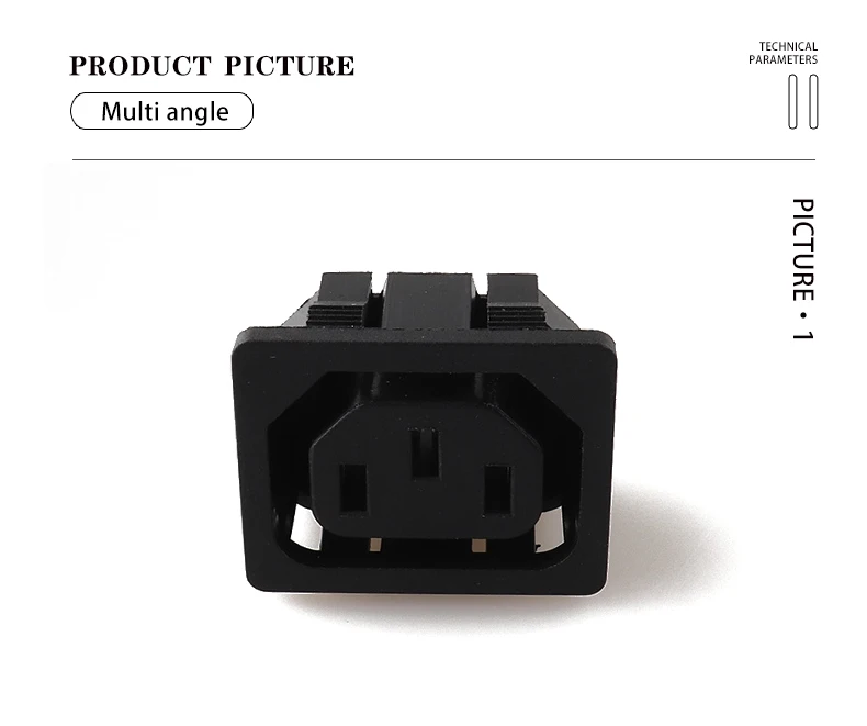 LZ-F-2 C13 3P Female Power Socket - Reliable Industrial Use