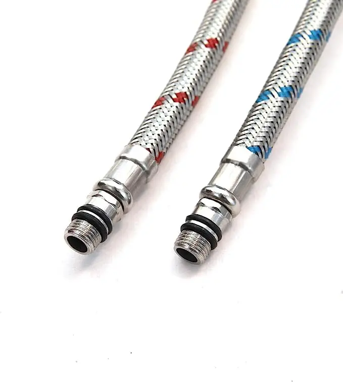 Flexible Hose Brass Insert Anti Winding Bidet Pipe Pvc Handheld Shower ...